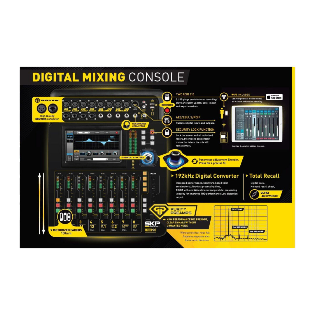 Consola mezcladora digital SKP D-Touch 20 - Music Hall