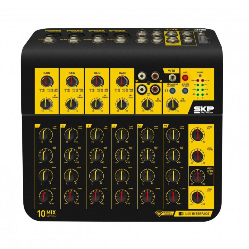 Consola mezcladora de 10 canales SKP MIXCONNECT 10 - Music Hall